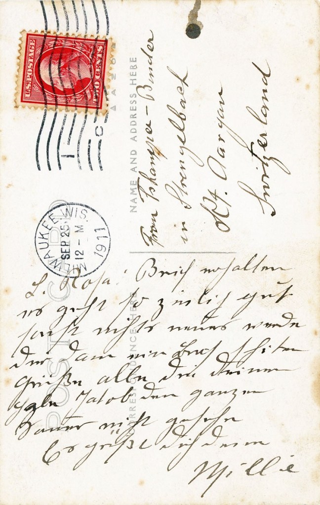 Millie at the Juneau Restaurant in Milwaukee (1911) – Tokens of ...